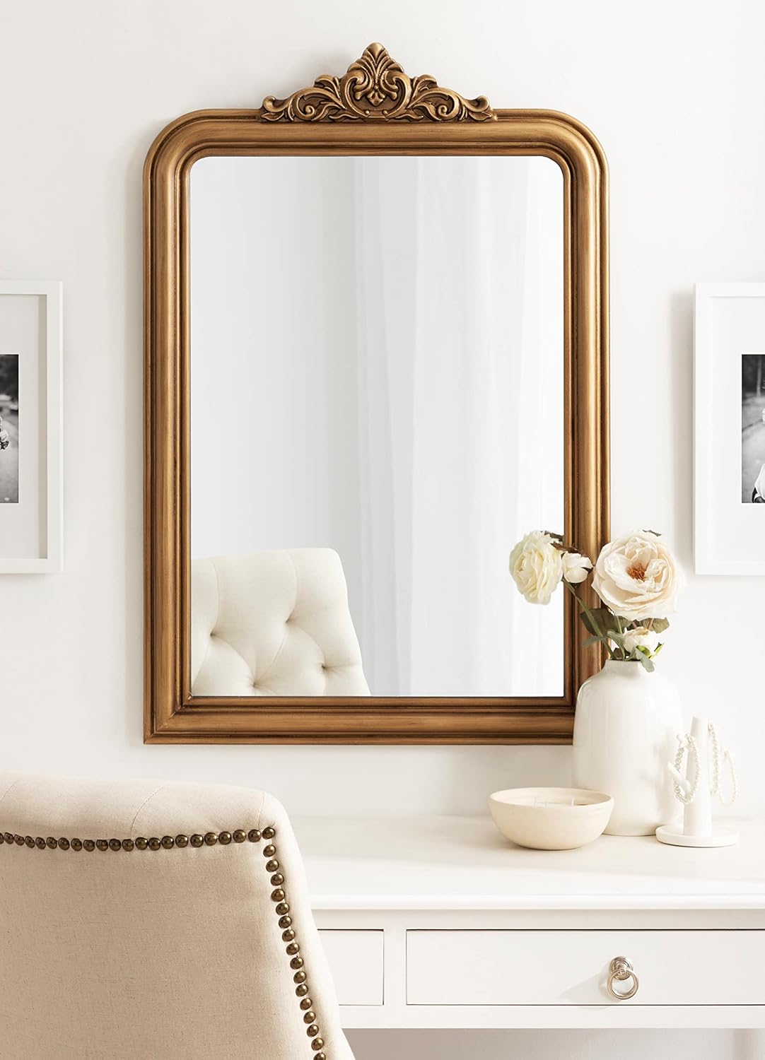 Kate and Laurel Kinsman Ornate Rounded Wall, 24 x 36, Antique Gold ...
