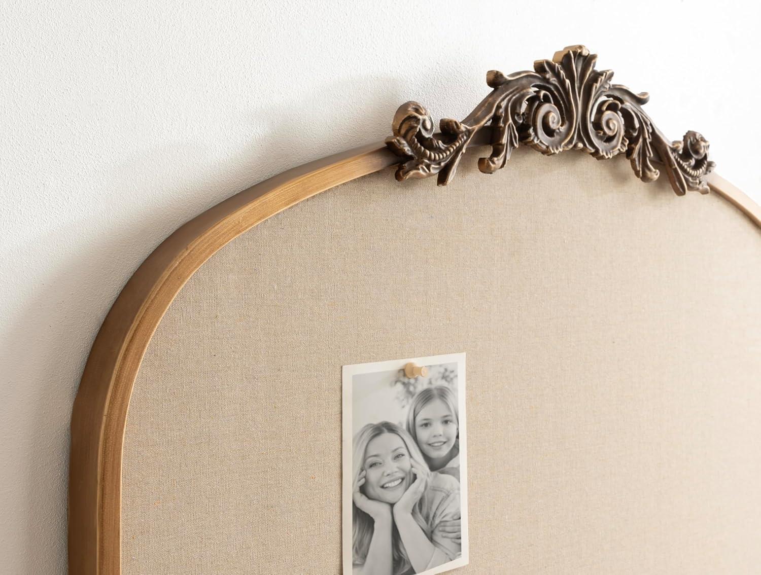 Kate and Laurel Arendahl Arch Pinboard, 13 x 25, Silver, Framed Arched ...
