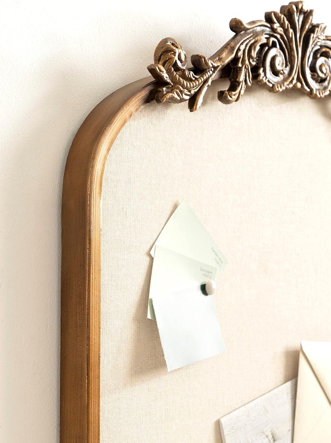 Kate and Laurel Arendahl Arch Pinboard, 13 x 25, Silver, Framed Arched ...