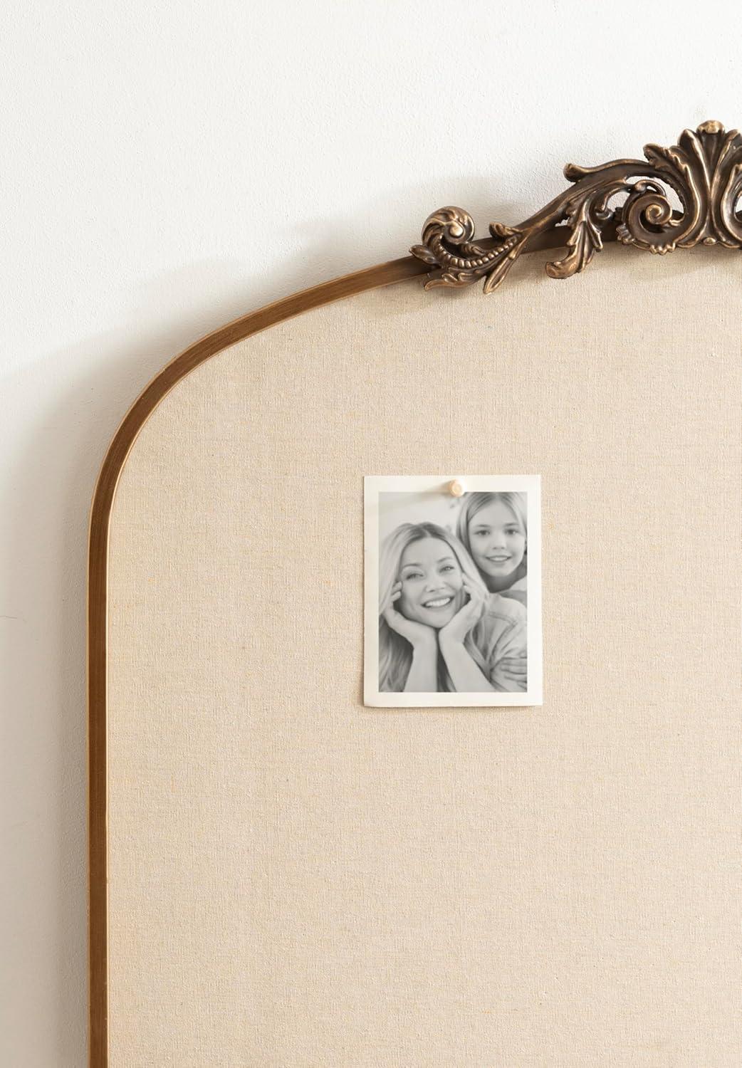 Kate and Laurel Arendahl Arch Pinboard, 13 x 25, Silver, Framed Arched ...