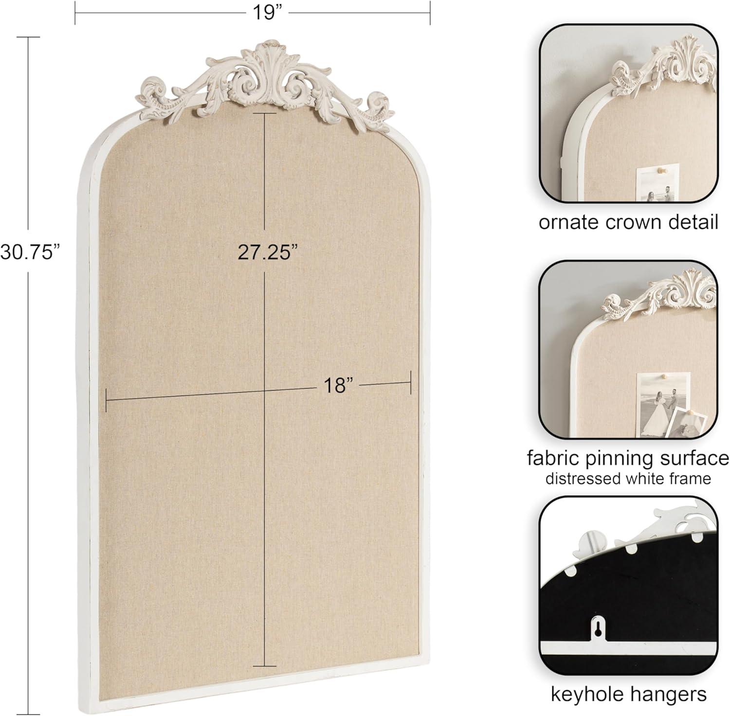Kate and Laurel Arendahl Arch Pinboard, 13 x 25, Silver, Framed Arched ...