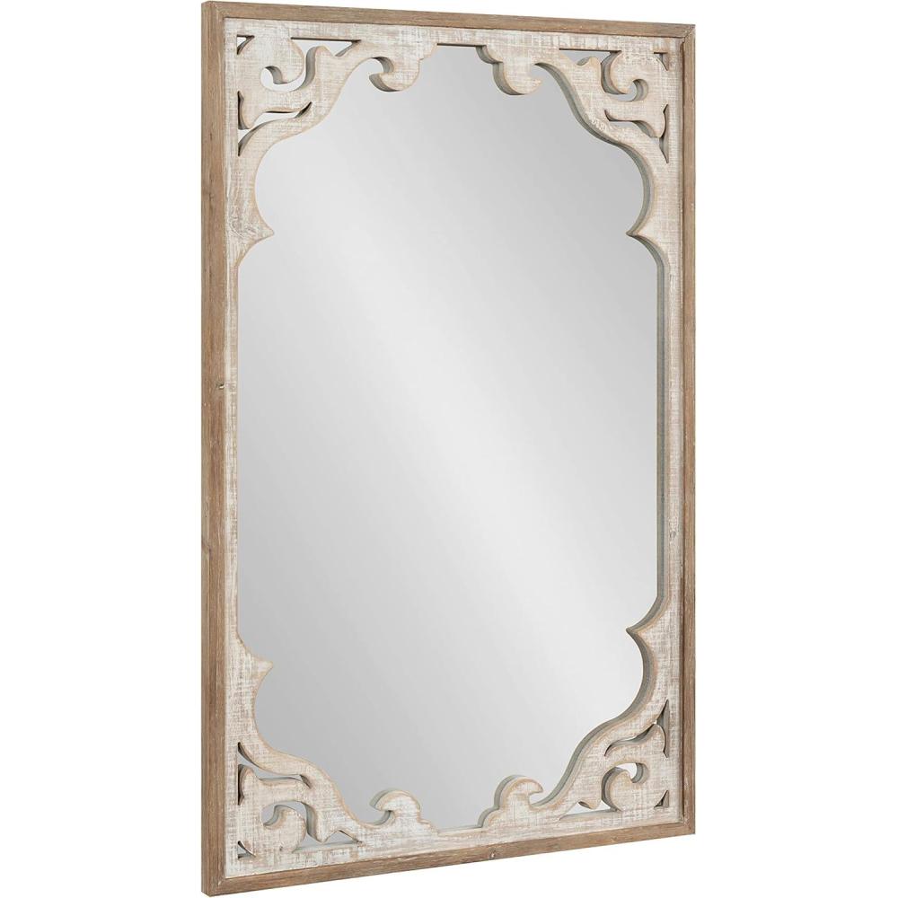 Kate and Laurel Shovali Rustic Rectangular Mirror, 22 x 34, Rustic ...