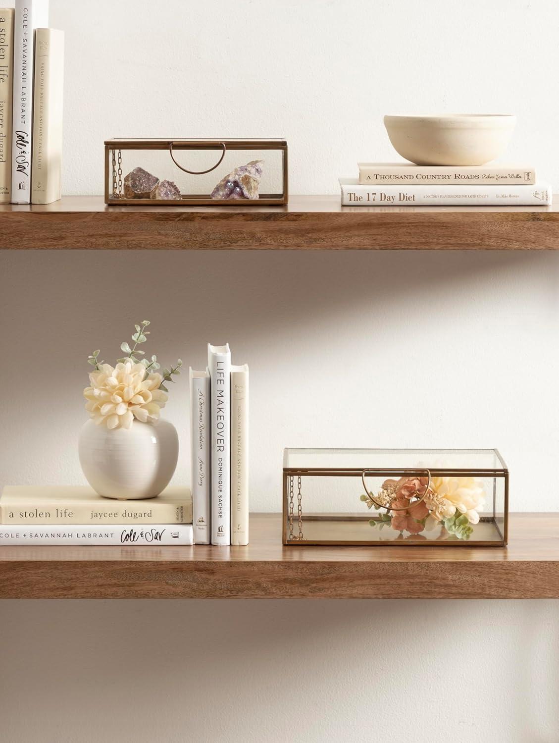 Kate and Laurel Nevala Traditional Decorative Glass Box Set for ...