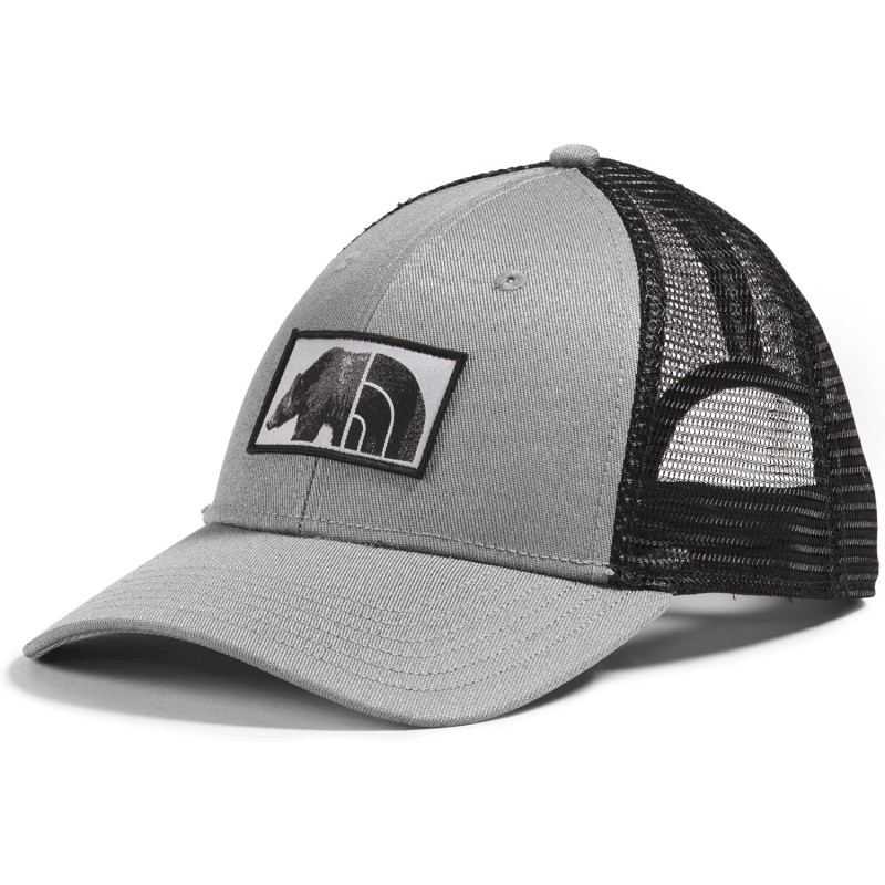 THE NORTH FACE Mudder Trucker Hat(Tnf Medium Grey Heather/Bear Graphic ...