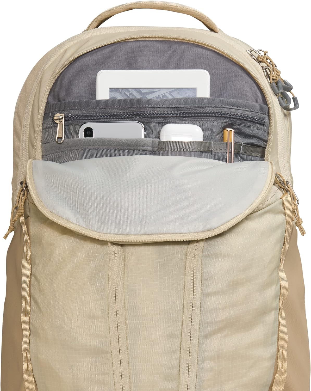 THE NORTH FACE Women’s Surge Commuter Laptop Backpack(Gravel/Khaki ...