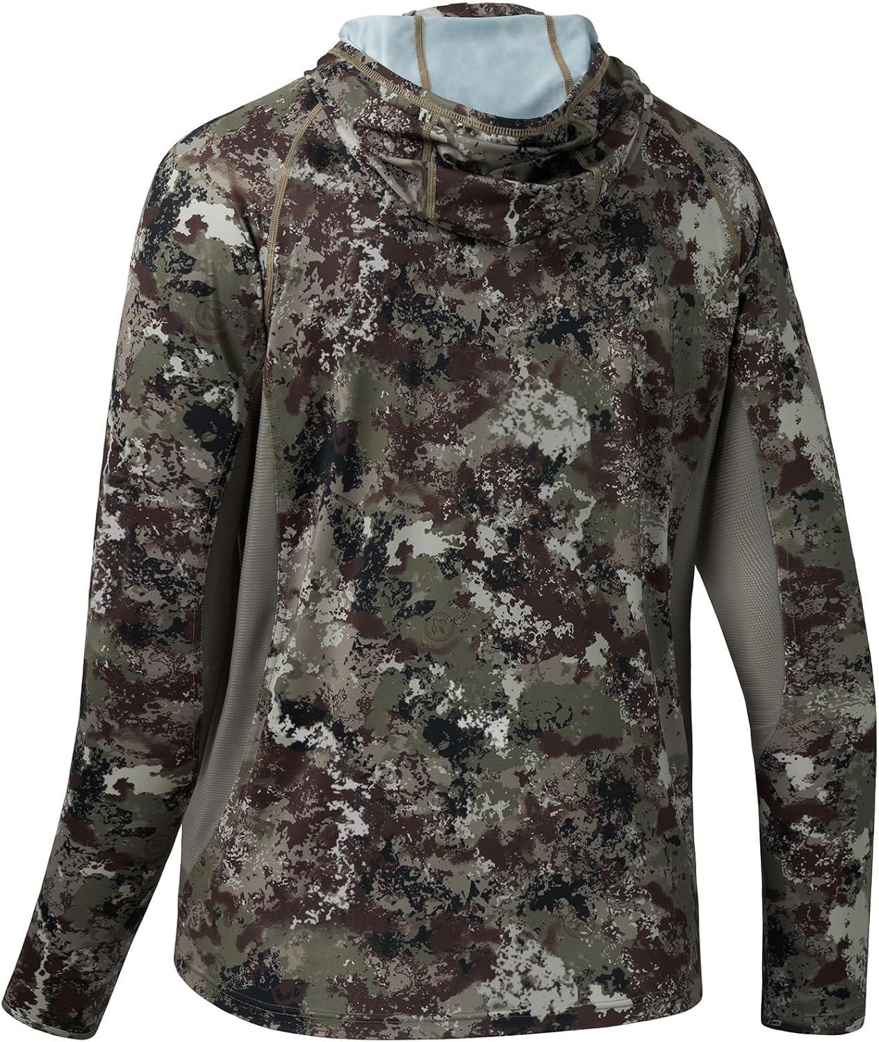 BASSDASH Men’s UPF 50+ Camo Long Sleeve Hunting Fishing Hoodie Shirt ...